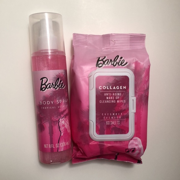 Barbie | Skincare | Barbie Body Spray And Collagen Clean Face Wipes ...